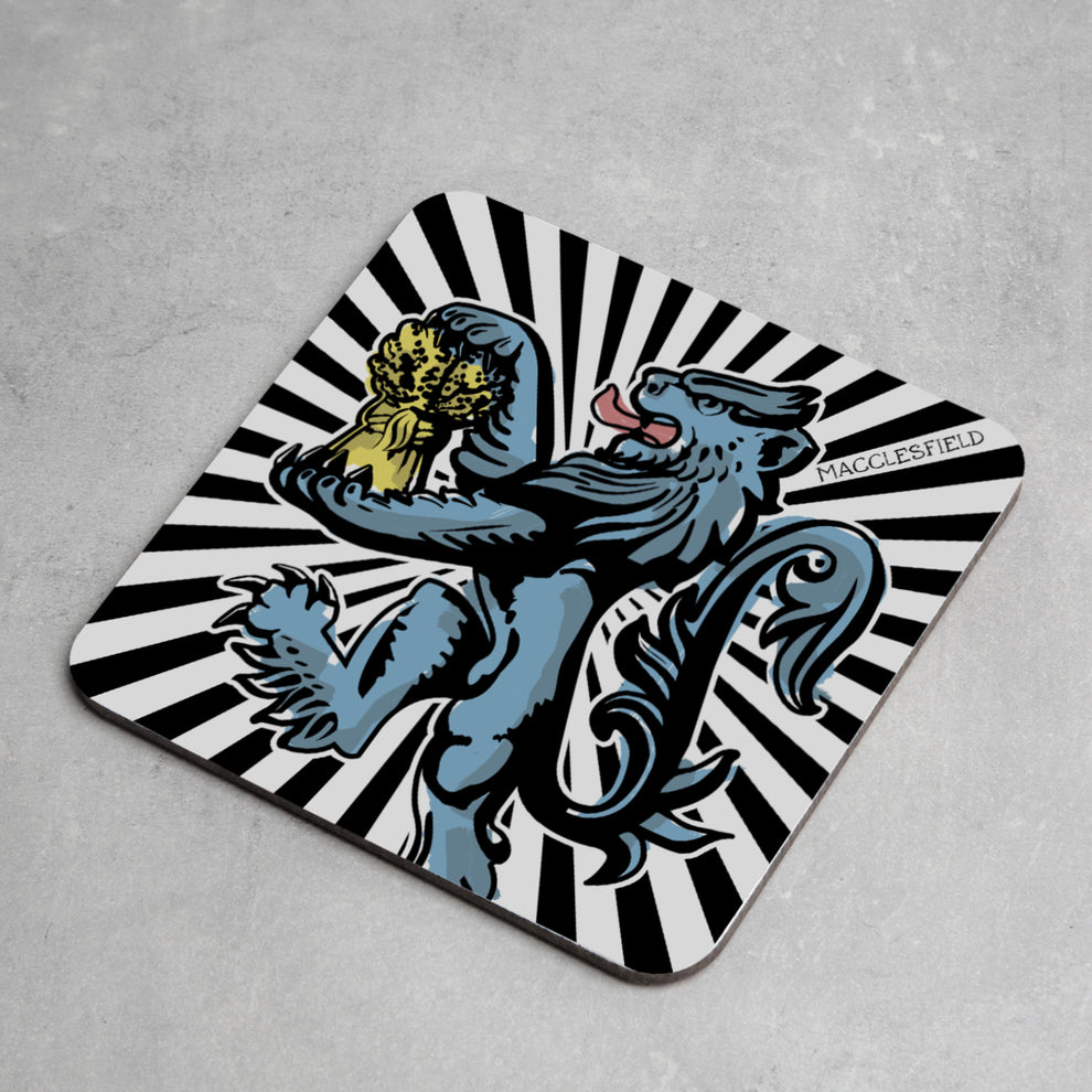 Macclesfield Lion Coaster – Adam Francis Illustrator