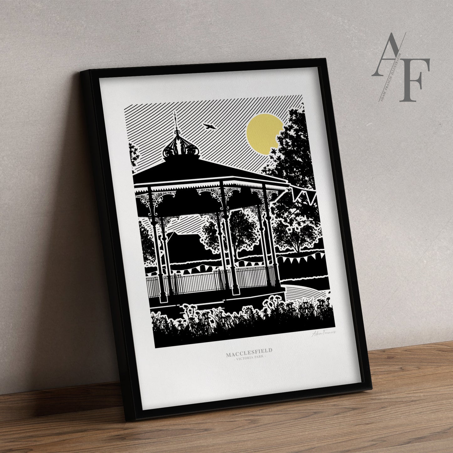 Macclesfield 'Victoria Park' Art Prints – Adam Francis Illustrator
