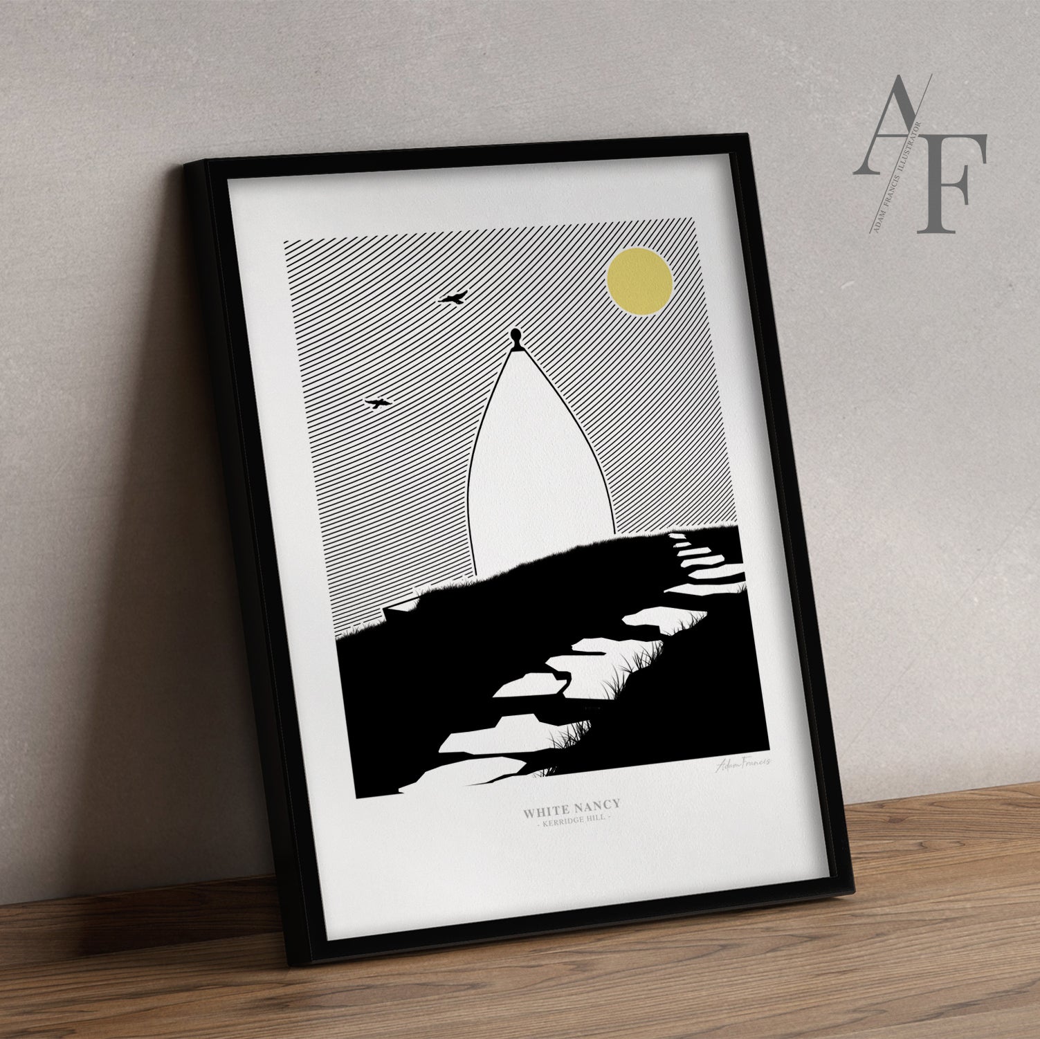 White Nancy Art Prints – Adam Francis Illustrator